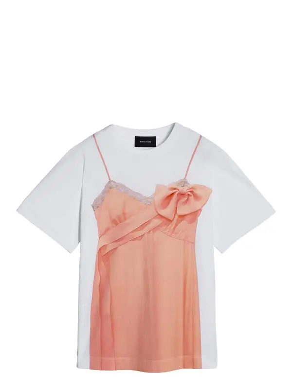 Simone Rocha Trompe L'oeil Print T-shirt - Multicolor