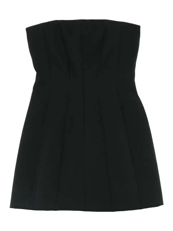Max Mara Strapless Day Dress - Black