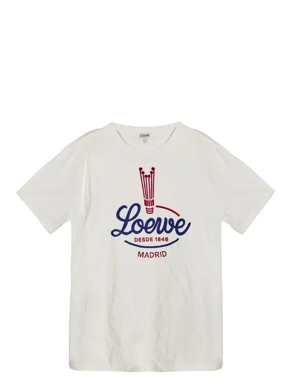 Loewe Logo Cotton T-shirt - Multicolor
