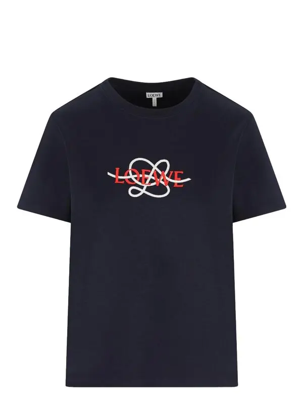 Loewe Logo Cotton T-shirt - Multicolor