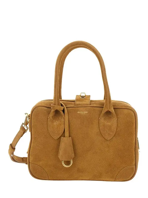 GOLDEN GOOSE Vita' Leather Handbag With Antique Brass Details - Multicolor