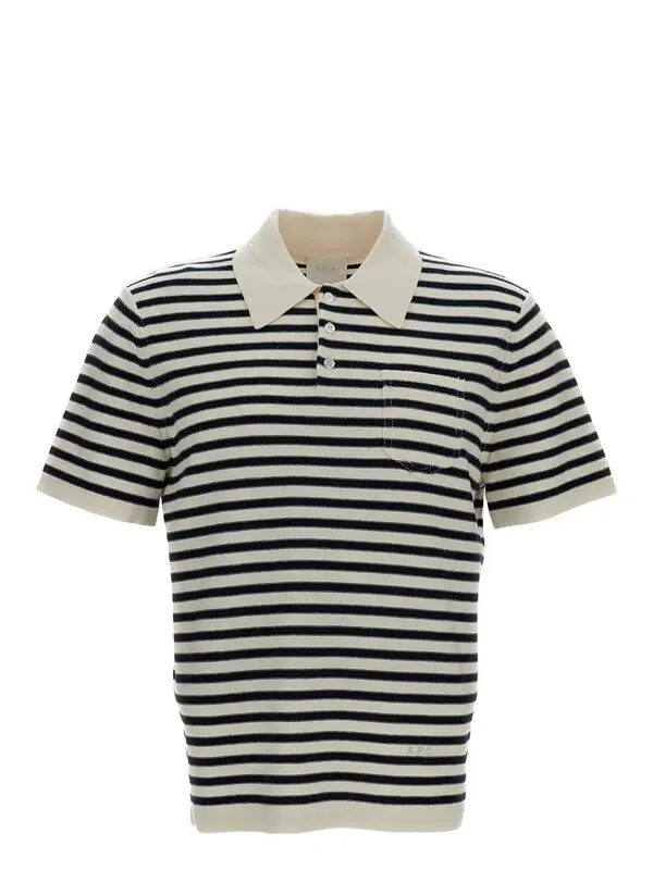 A.p.c. Eliot Striped Polo Shirt - Multicolor