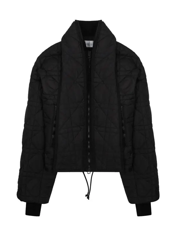 Dior Quilted Jacket With Scarf - Black