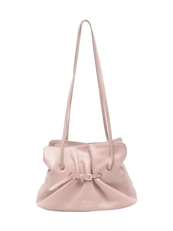 Prada Gathered Detail Shoulder Bag - Pink