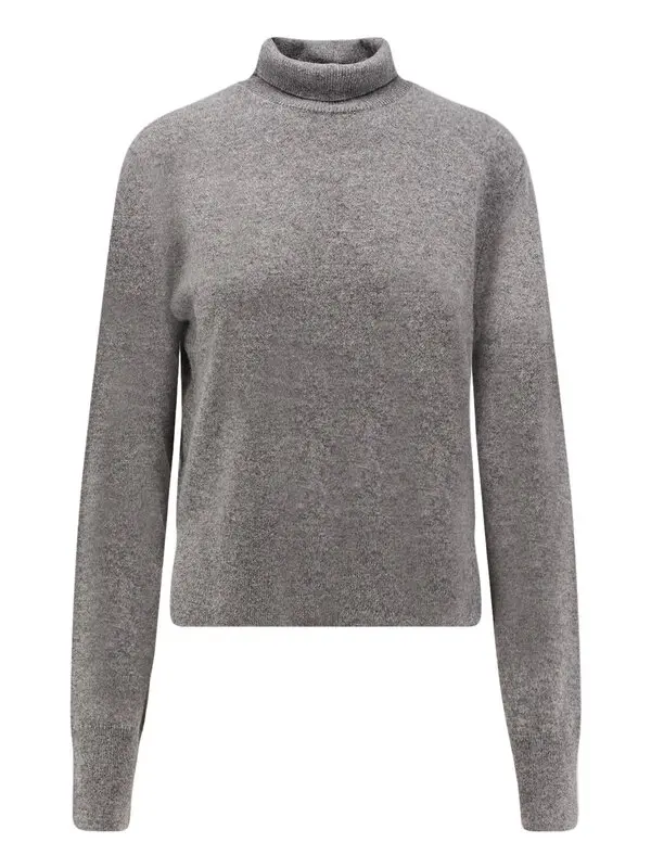 TOTEME Cashmere Turtleneck Sweater With Side Slits - Multicolor