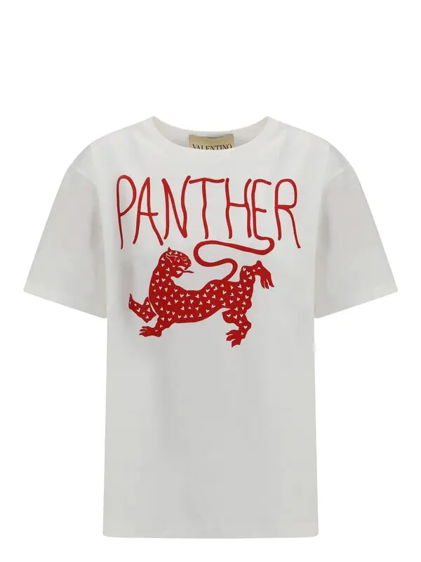 Valentino Garavani Printed Cotton T-shirt - White