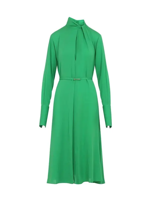 TOM FORD Washed Silk Midi Dress - Green