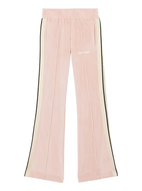 Palm Angels Chenille Track Pants With Side Stripes - Multicolor
