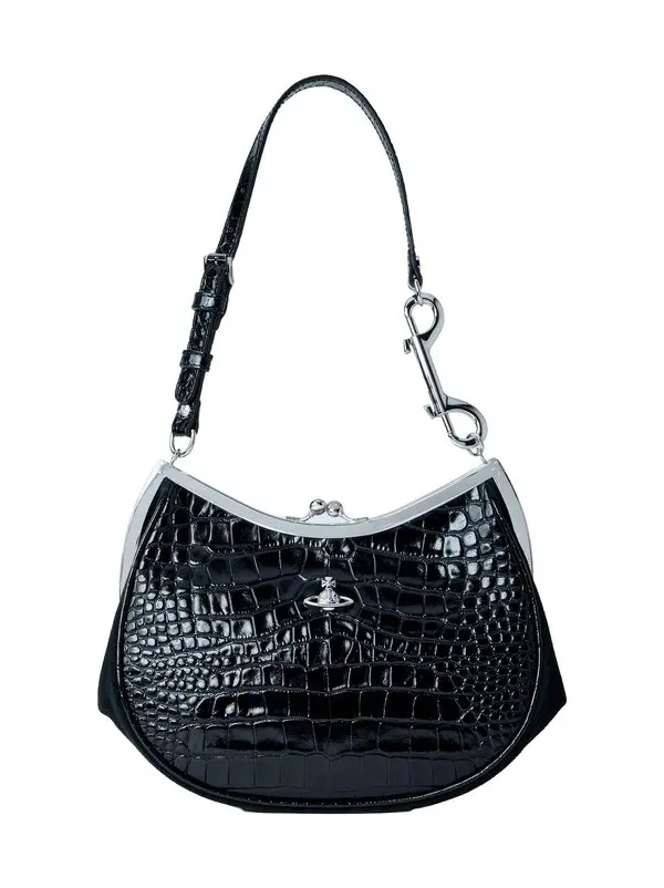 VIVIENNE WESTWOOD Charm Frame Shoulder Bag - Black