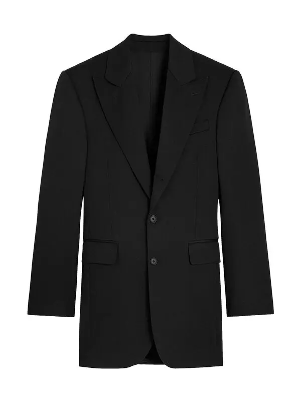 Celine Single-breasted Wool Blazer - Black
