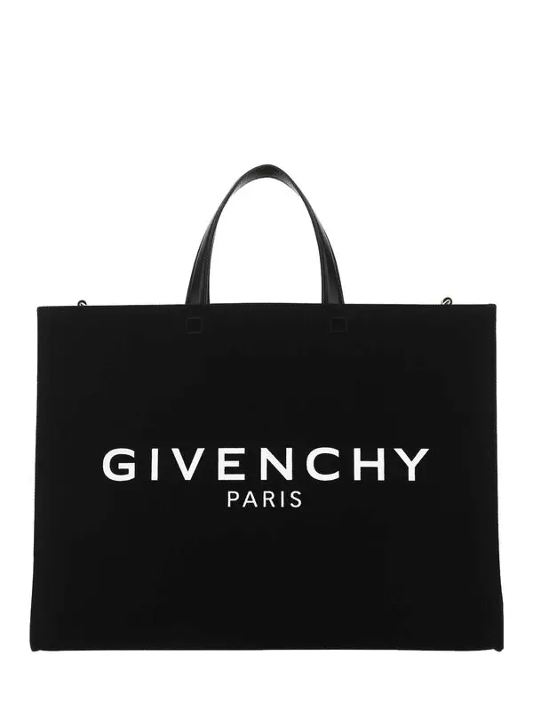 Givenchy Medium Canvas Shopping Bag - Black