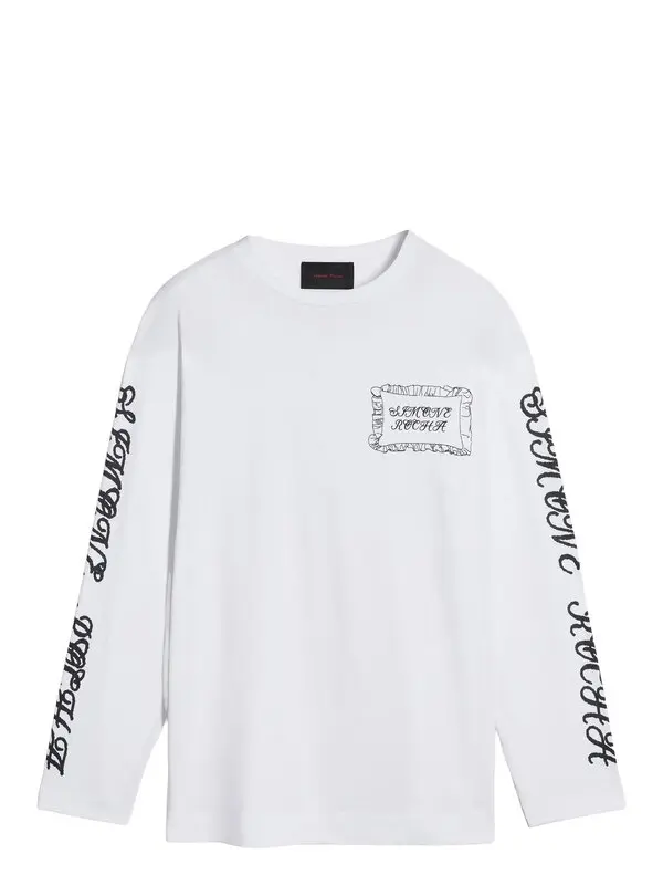 Simone Rocha Pillowcase" Logo Print Long Sleeve T-shirt - Multicolor
