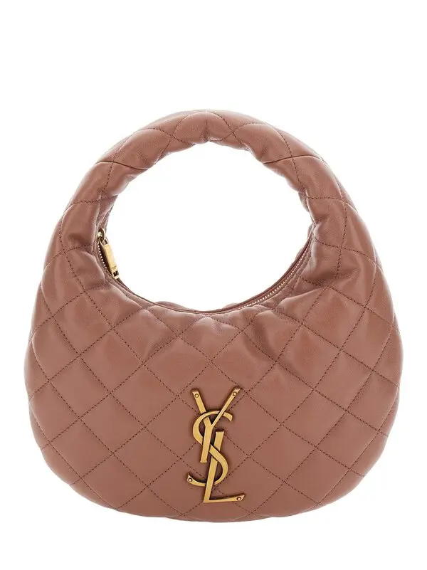 Saint Laurent Icare Quilted Leather Handbag - Pink