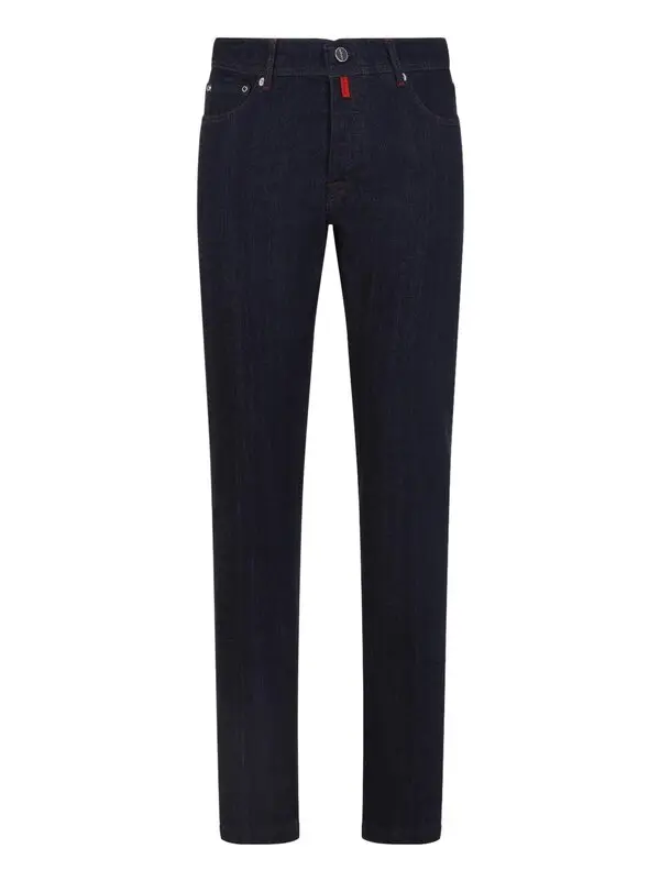 Kiton Indaco Cotton Blend Jeans - Blue