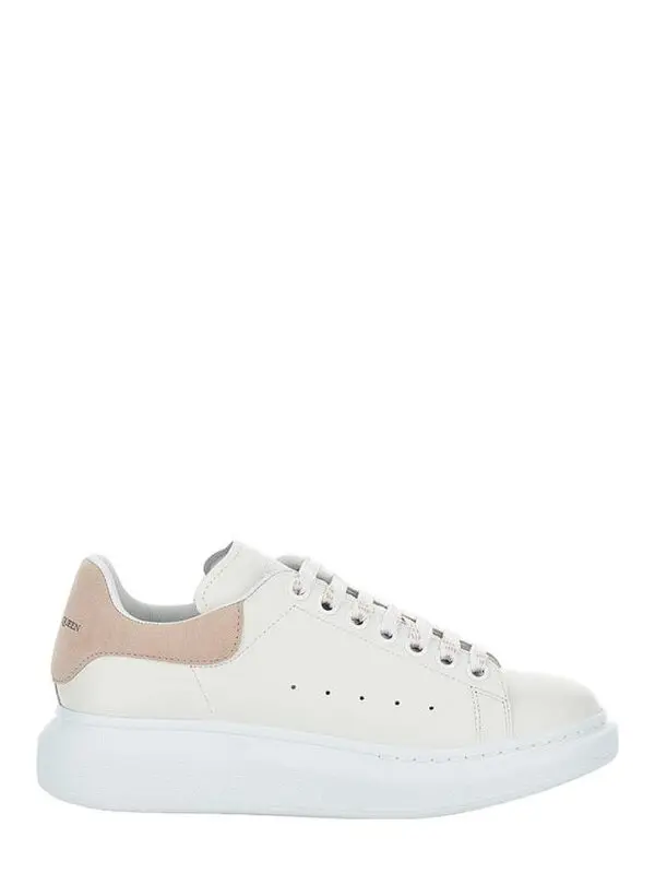 Alexander McQueen Smooth Calfskin Sneakers With Contrast Heel Tab - Multicolor