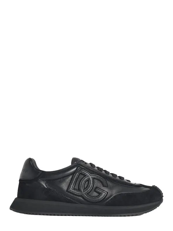 Dolce & Gabbana Leather Low-top Sneakers - Black