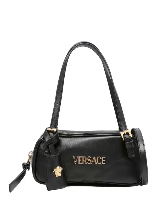 Versace Mini Bag With Medusa Head Charm - Black