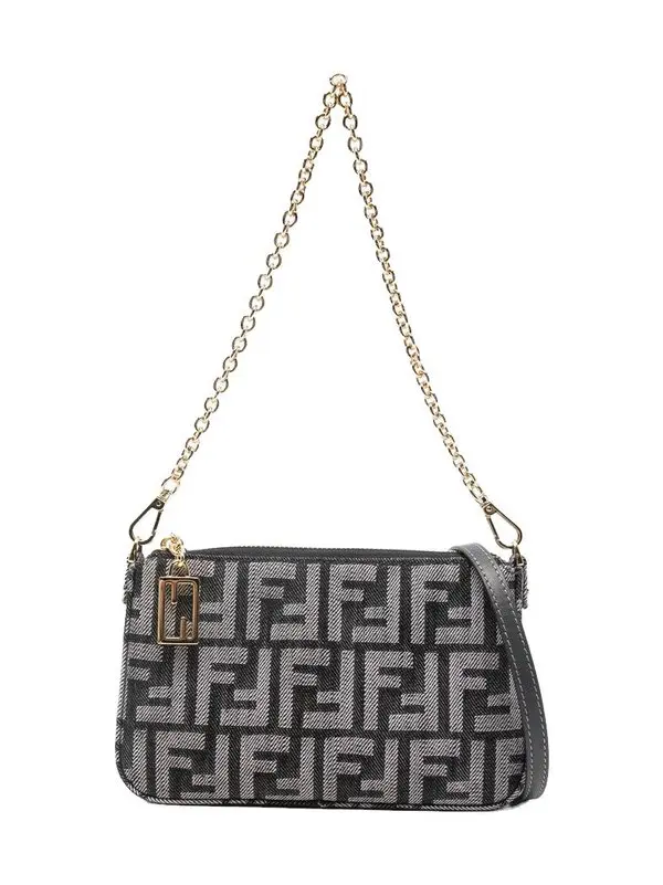 Fendi Ff Motif Mini Bag - Blue