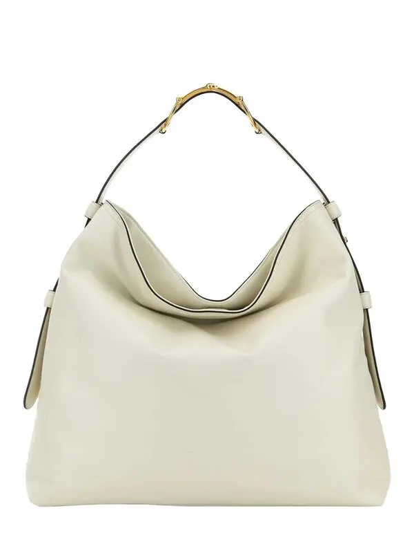 Gucci Leather Large Beatrix Shopping Bag - White