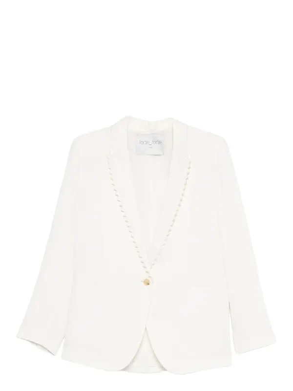 FORTE_FORTE Linen Single-breasted Jacket - Multicolor