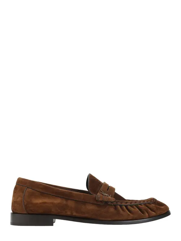Saint Laurent Le Loafer 15 Suede Calf Leather Mocassins - Brown