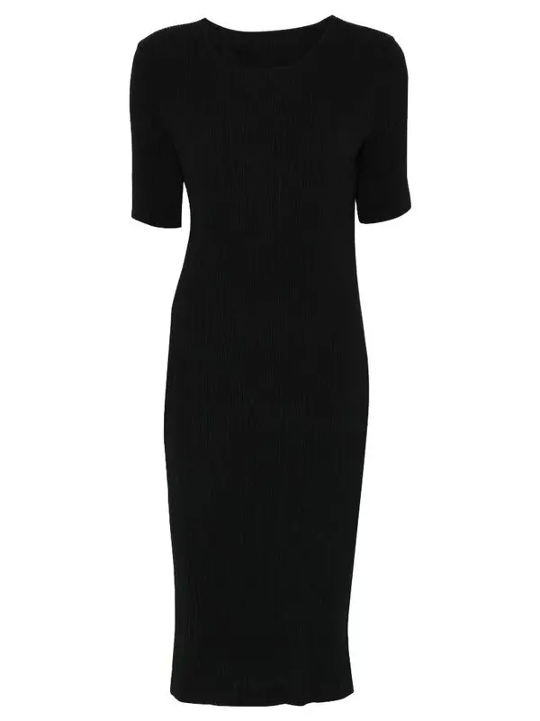 Issey Miyake Pleated Midi Dress - Multicolor