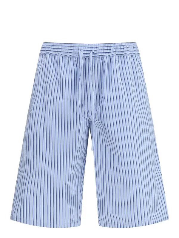 Dolce & Gabbana Striped Poplin Bermuda Shorts - Multicolor