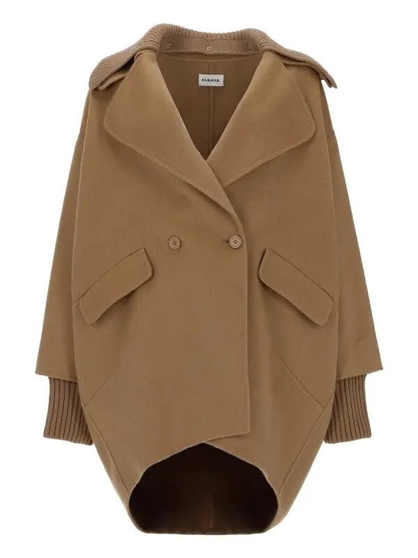 P.a.r.o.s.h Wool Coat - Cream