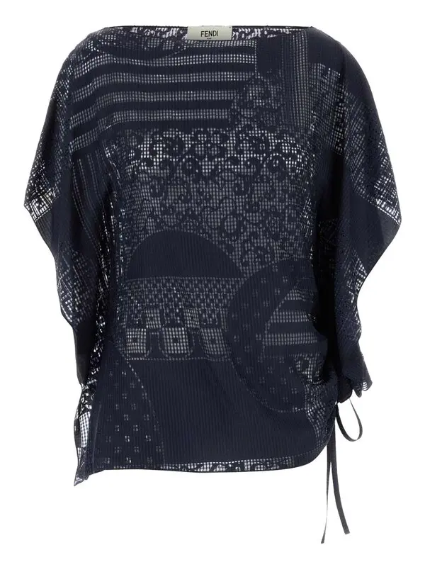 Fendi Viscose Blend Top - Blue