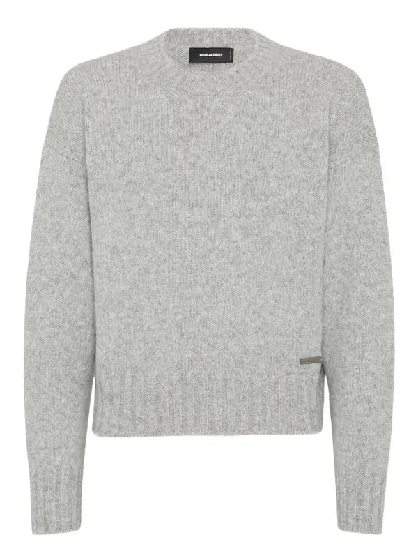 Dsquared2 Alpaca Blend Knit Sweater - Gray