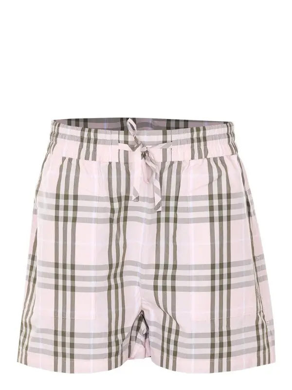 Burberry Evelyn Check Shorts - Pink
