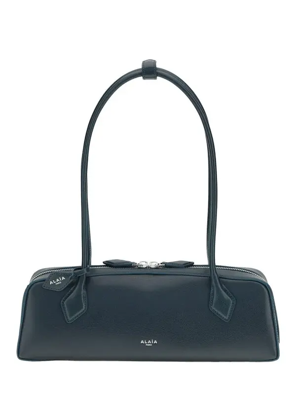 Alaïa Le Teckel Shoulder Bag In Goatskin - Blue