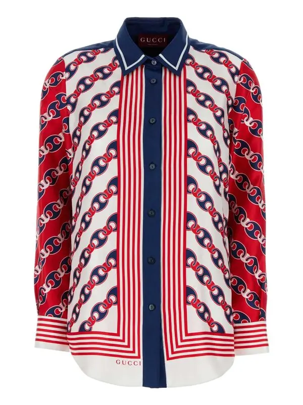 Gucci Printed Silk Shirt - Multicolor