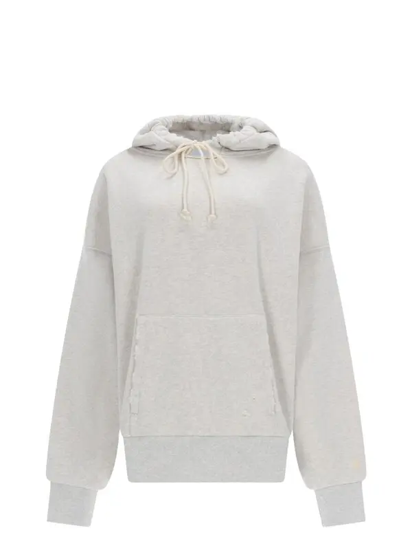 GOLDEN GOOSE Star Hoodie With Drawstring - Gray