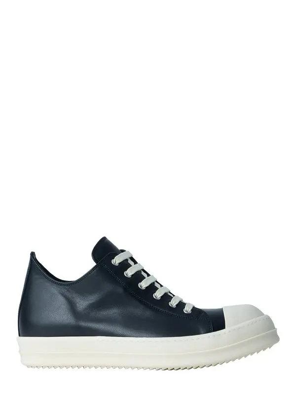 Rick Owens Low-top Leather Sneakers - Black