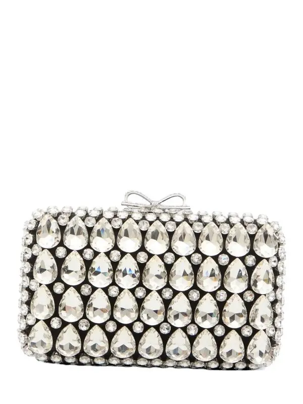 SELF-PORTRAIT Embellished Clutch With Chain Strap - Multicolor