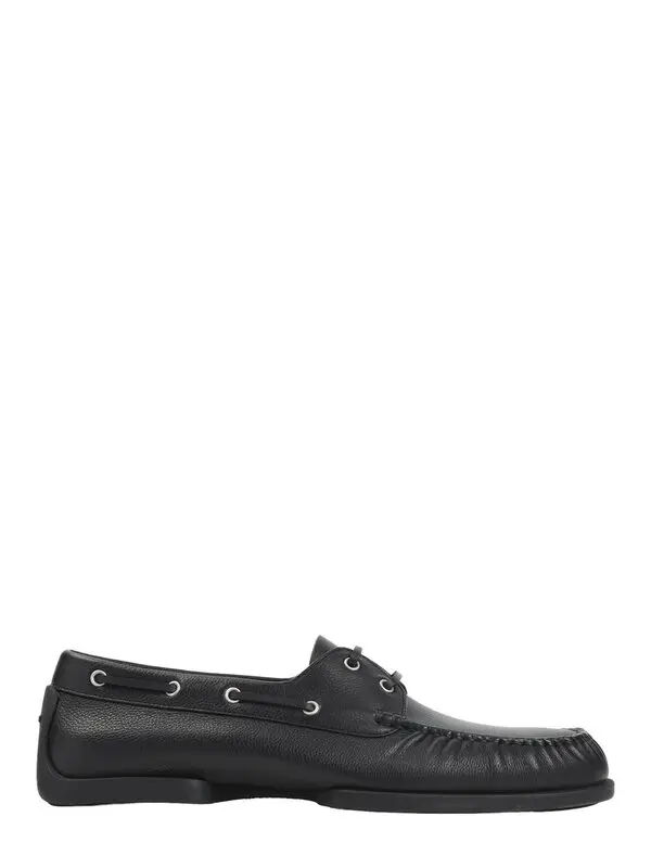 JIL SANDER Calf Leather Loafers - Black