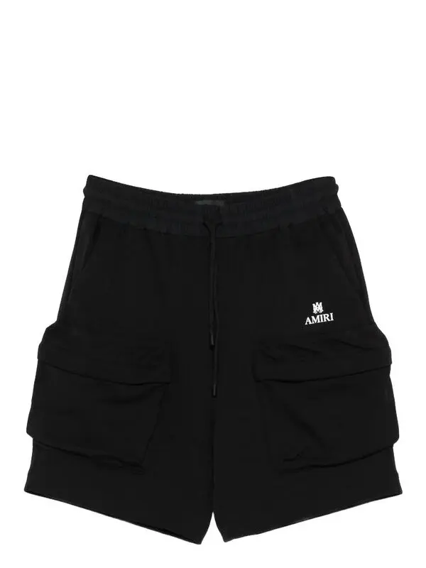 Amiri Cargo Track Shorts - Black