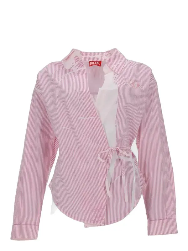 DIESEL® Wrap Popeline" Shirt - Pink