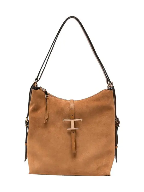TOD'S Braided Trim Tote Bag - Cream