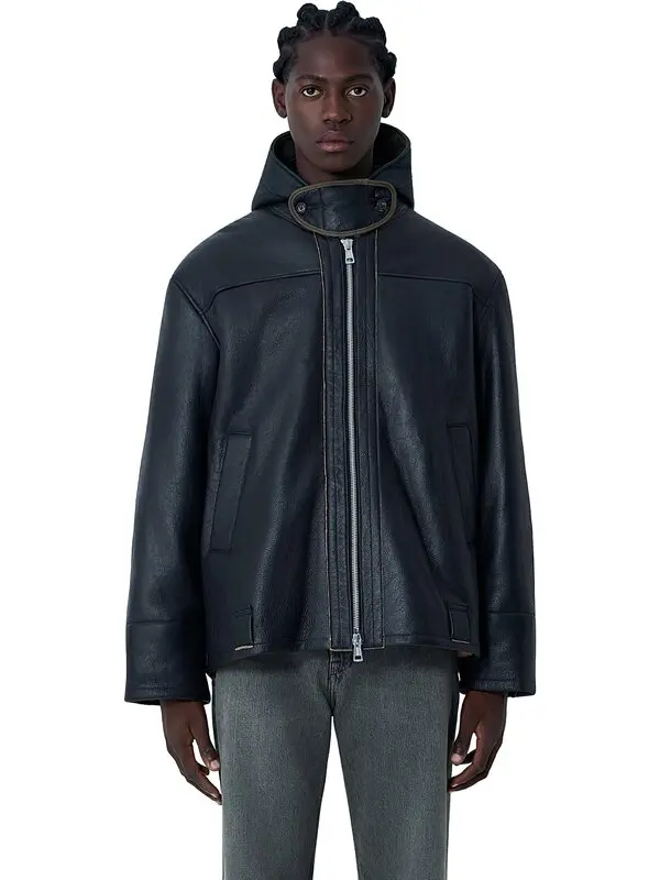 Our Legacy Leather Blizzard Jacket - Black