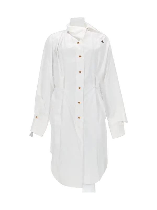 VIVIENNE WESTWOOD Cotton Shirt Dress - White