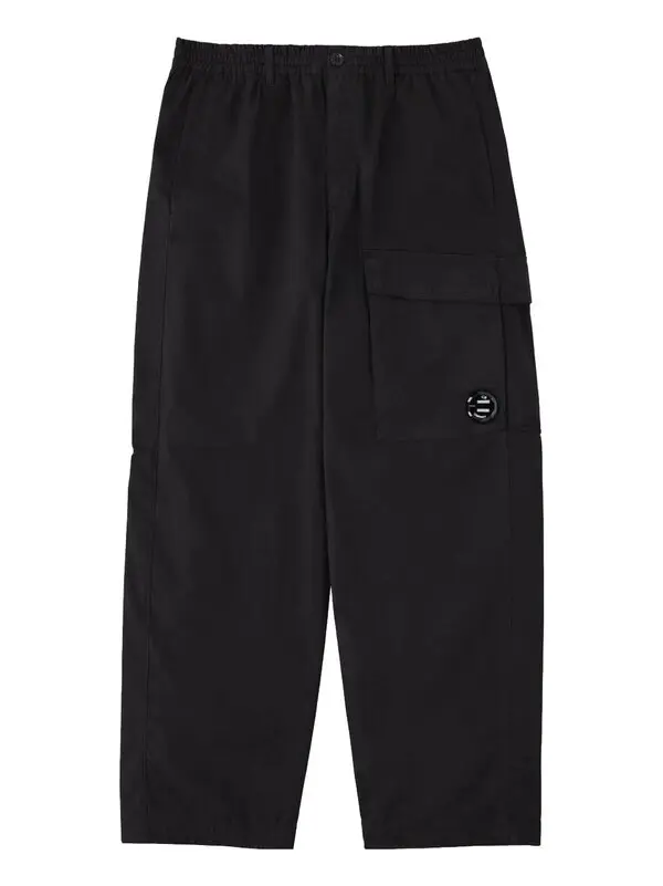 C.P. COMPANY Cargo Pants With Logo Patch - Black
