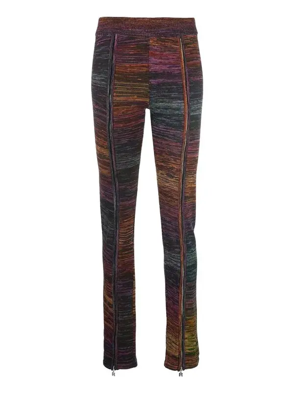 ROTATE BY BIRGER CHRISTENSEN Space Dyed Knit Trousers - Orange