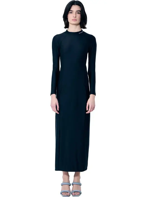 Alexander Wang Rashguard Maxi Dress - Black