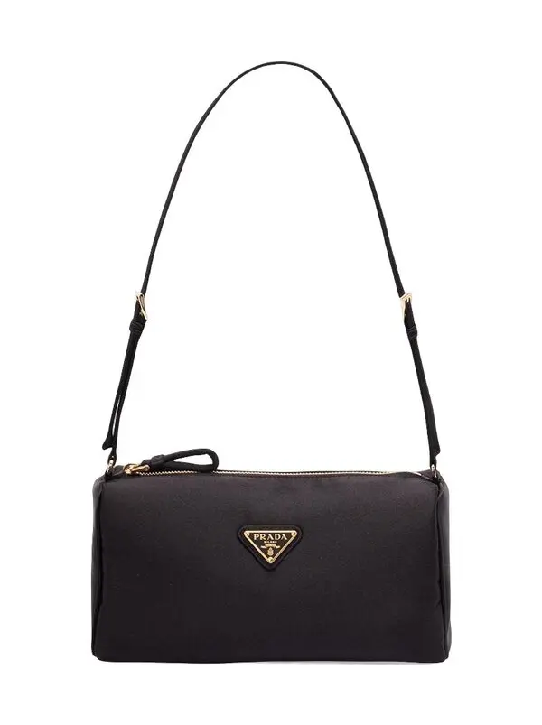 Prada Satin Mini Bag With Top Handle And Gold-tone Hardware - Multicolor