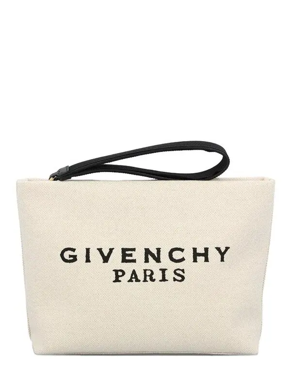 Givenchy Neutrals Clutch Bag - Cream