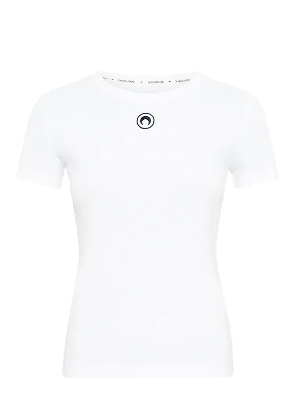 MARINE SERRE Baby Fit T-shirt - White