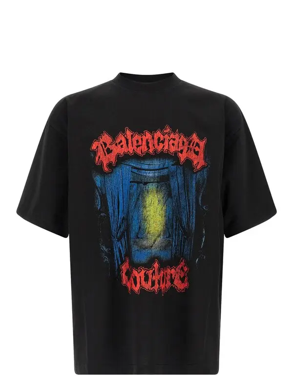 Balenciaga Salon De Couture' T-shirt - Black