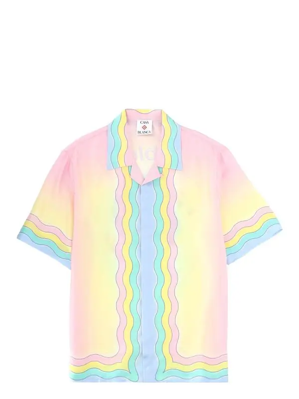 Casablanca Flaming Tennis Ball Shirt - Multicolor